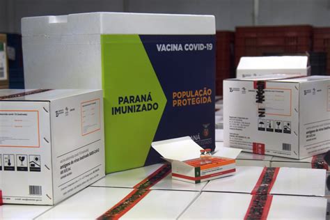 Paraná recebe mais 147 mil doses da vacina CoronaVac contra a Covid 19