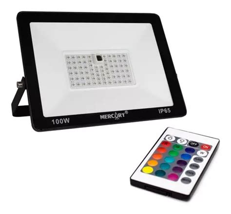 Reflector Led W Rgb Multicolor Tipo Tableta Delgado Ip Color De La