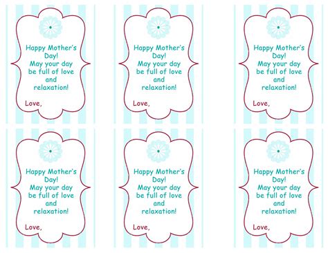 Happy Mothers Day Printable Tags Printable Word Searches