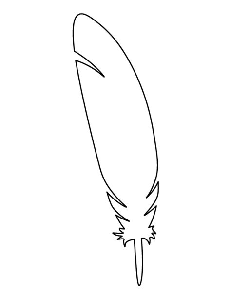 Printable Owl Feather Template