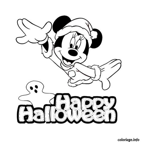 Coloriage Halloween Mickey Dessin Halloween à imprimer