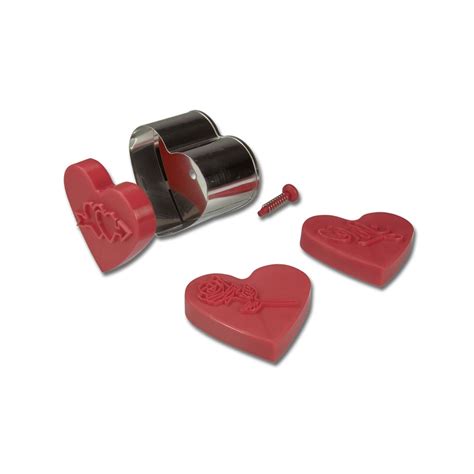 Set 3 Corazones Con Expulsor My Karamelli
