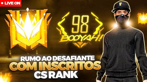 RUMO AO DESAFIANTE CS RANK UPANDO CONTAS JOGANDO INSCRITOS