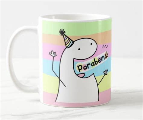 Caneca Parabéns Mais Um Ano Te Aturando Flork Bentô Meme Aniversário