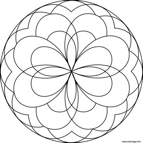 Coloriage Mandala Facile Dessin Mandala A Imprimer Images Porn Sex