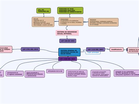 Sistema General De Seguridad Social En Sal Mind Map
