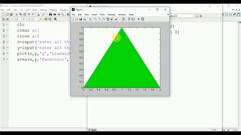 triangle plot in matlab different color and attributes youtube