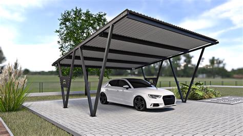 Wiaty garażowe metalowe carporty stalowe Wiatex