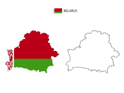 bielorussia carta geografica città vettore diviso di schema semplicità