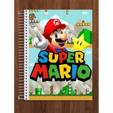 Capa Adesiva Para Caderno Super Mario Shopee Brasil