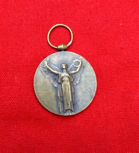 MÉDAILLE GRANDE GUERRE pour la Civilisation 1914 1918 WWI Morlon EUR 4