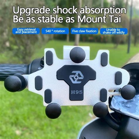 Rota O Ajust Vel Telefone Motocicleta Stand Titular Celular Universal