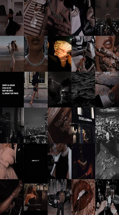 Pcs Dark Boujee Poster Aesthetic Wall Collage Kit Etsy In