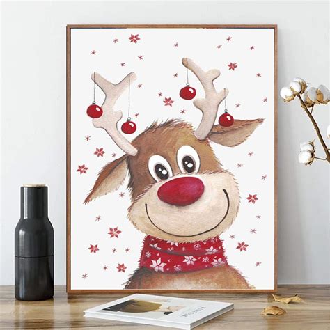 Easy Christmas Paintings On Canvas