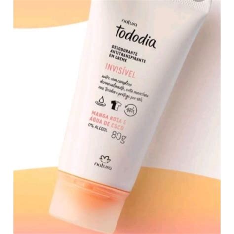 Natura Desodorante Antitranspirante Em Creme Tododia Manga Rosa E Agua