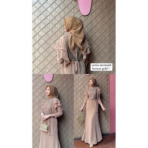 Jual Zafera Official Terbaru Therezia Raya Series 2 Dress Pesta Brukat