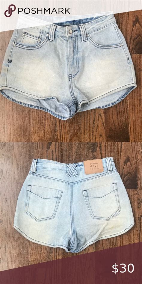 SomeDays Lovin High Waisted Denim Shorts