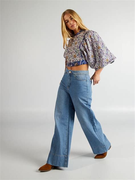 Blusa Acolchada De Flores AZUL Kiabi 15 00