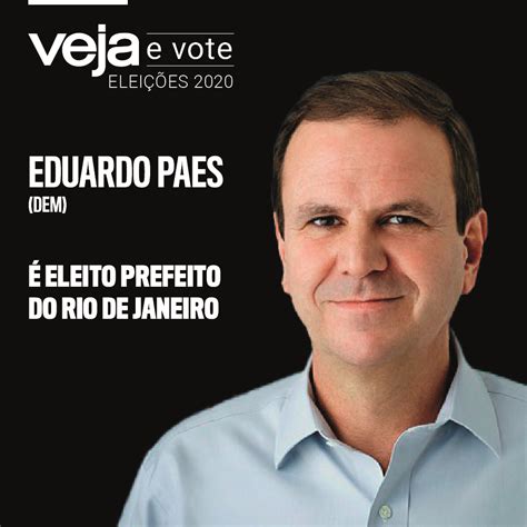 Eduardo Paes DEM é eleito prefeito do Rio de Janeiro Twitter