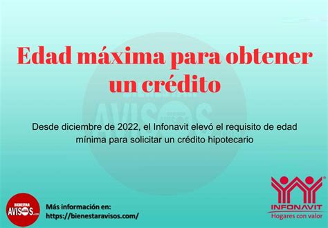 Infonavit Edad máxima para obtener un crédito
