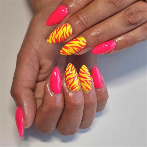 Pretty Ideas For Pink And Yellow Nails That Turn Heads Nail