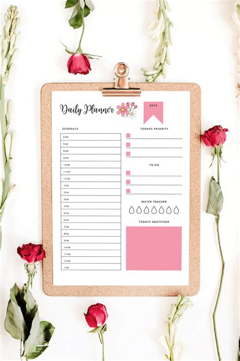 Cute Daily Planner Printable Schedule Printable
