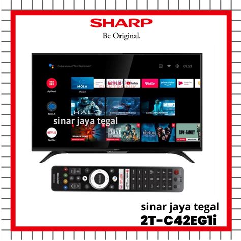 Jual TV LED SHARP 42 INCH 2T C42EG1I ANDROID 11 FULL HD Shopee Indonesia