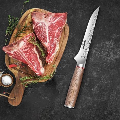 Huusk Cuchillo japonés profesional de cocina para deshuesar y cortar