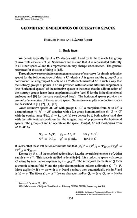 pdf geometric embeddings of operator spaces