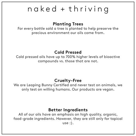 Naked Thriving Prevent Anti Aging Facial Oil Organic Vegan All