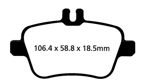 EBC B04 Bremsen Kit Hinten Beläge Scheiben für Mercedes Benz SLK R172