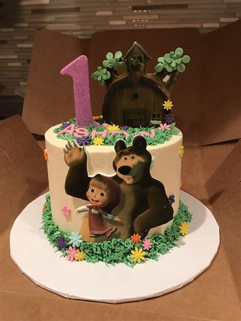 Pin Em Bolo Masha E O Urso