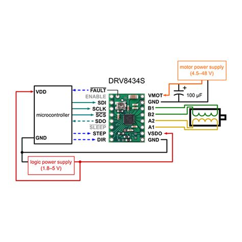 Driver de moteur pas à pas DRV8434S 3768 Pololu Commandes de moteurs