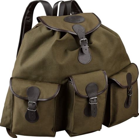 Nordforest Hunting Linen Rucksack With Leather Straps And Details