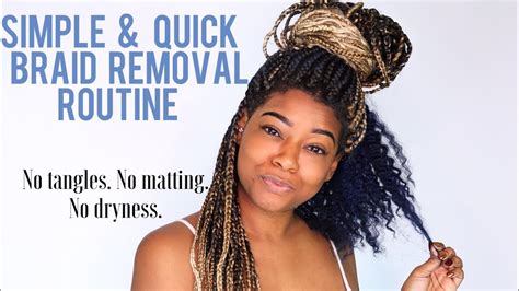 Box Braid Take Down Quicky Safely Detangle No Matted And Tangled