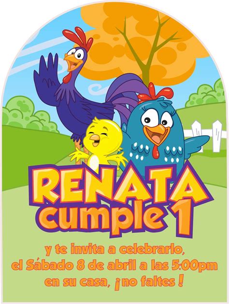 Invitaciones De Gallina Pintadita