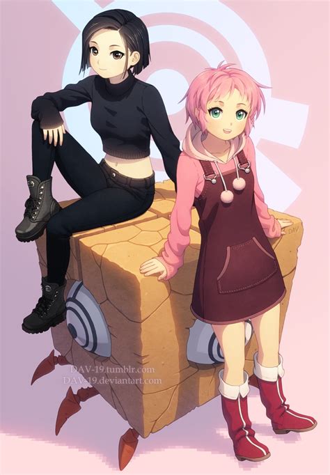 Ishiyama Yumi And Aelita Code Lyoko Drawn By Dav Danbooru