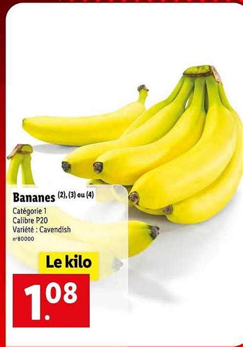 Promo Bananes Chez Lidl ICatalogue Fr