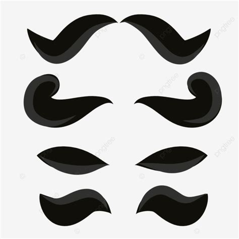Colecci N De Bigotes Para La Cara Pegatinas Png Dibujos Bigote Pelo