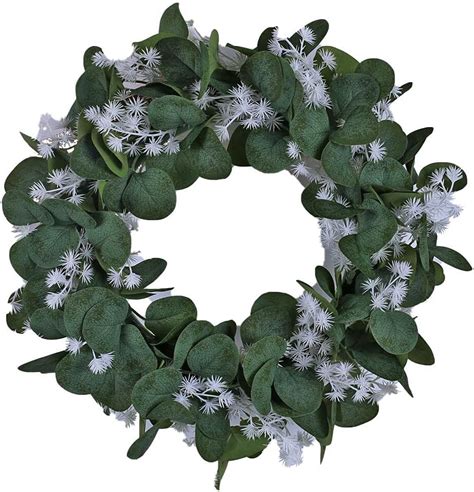 Amazon de AILANDA Künstlicher Eukalyptus Kranz 45 7 cm große grüne