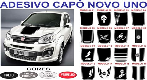 Faixa Adesivo Capo Fiat Novo Uno Vivace Drive Sporting Arte Drive
