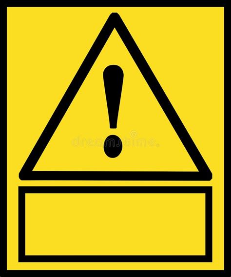 Empty Warning Sign Templates Set Stock Vector Illustration Of Post