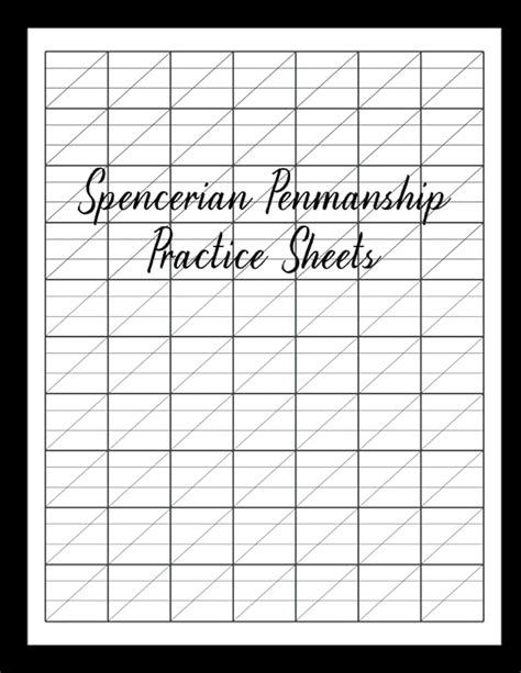 Spencerian Penmanship Practice Sheets Practice Calligraphy Spencerian