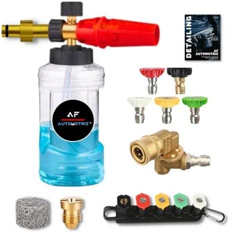 AF AUTOMOTRIZ Kit 11 Piezas Cañon Espuma Hidrolavadora Koblenz Lanza
