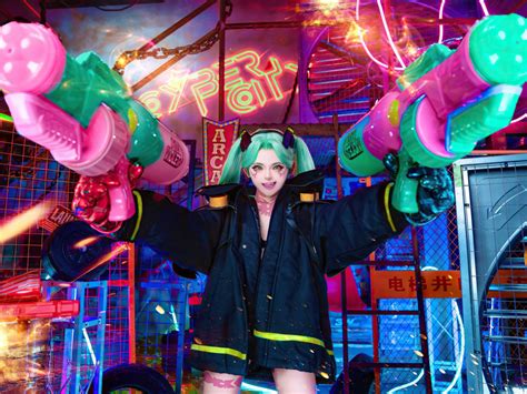Wallpaper Rebecca Cosplay Cyberpunk Edgerunners Netflix Desktop