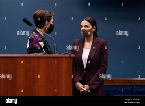 La Representante de EE UU Nydia Velázquez D NY habla con la