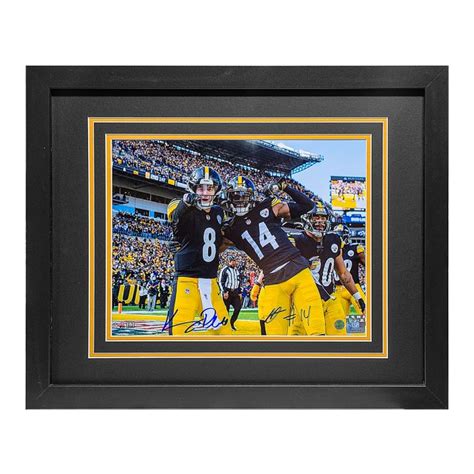 Pittsburgh Steelers 8 Kenny Pickett 14 George Pickens Dual Signed
