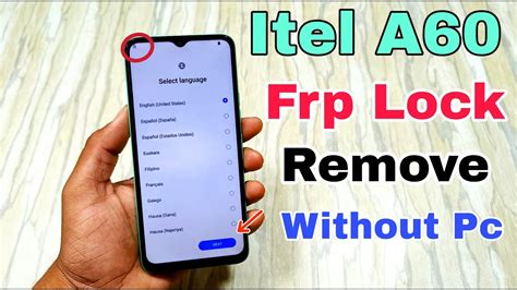 Itel A60 A662L Frp Unlock Without Pc Android 12