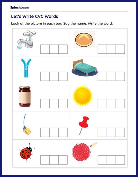 Writing Cvc Words Worksheets Free Printable Worksheet