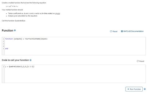 solved create a matlab function that solves the following